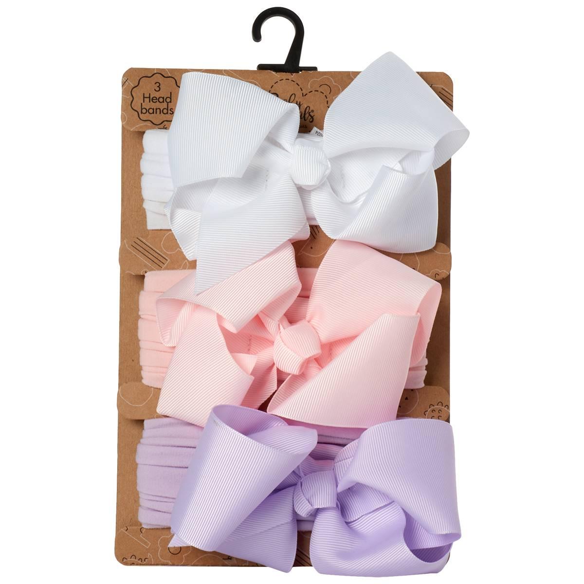 Click here for Baby Girl Baby Essentials(R) 3pk. Large Pastel Bow... prices