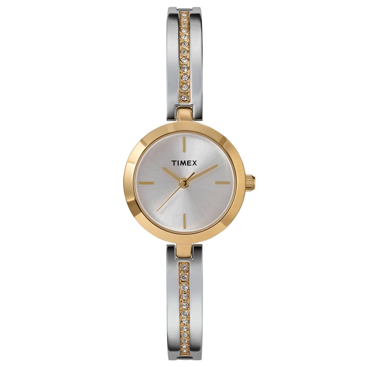 Click here for Womens Timex(R) Two-Tone Crystal Semi Bangle Watch... prices