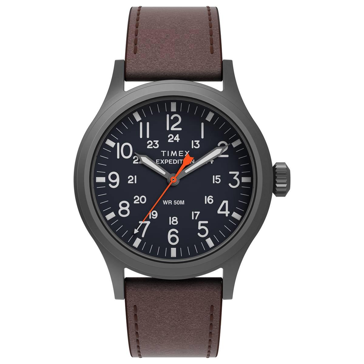 Click here for Mens Timex(R) Expedition Scout Leather Strap Watch... prices