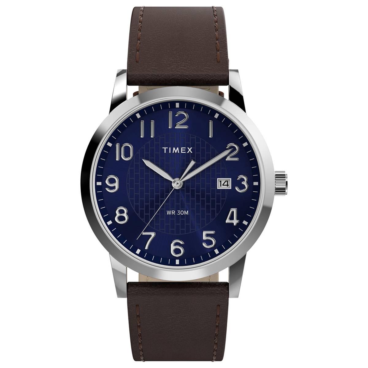 Click here for Mens Timex(R) Main Street Blue Dial Watch - TW2Y67... prices