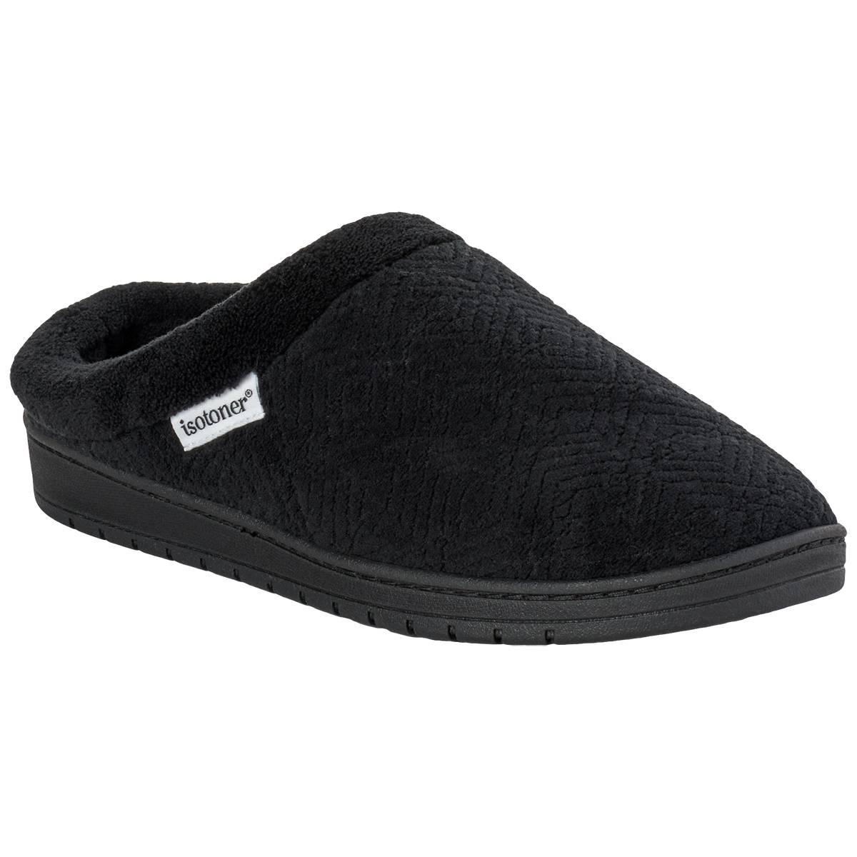 Click here for Womens Isotoner Sculpted Terry Hoodback Slippers prices