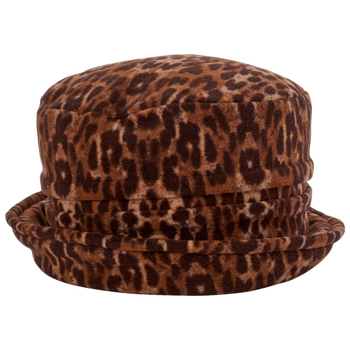 Click here for Womens Isotoner Leopard Stretch Fleece Bucket Hat prices