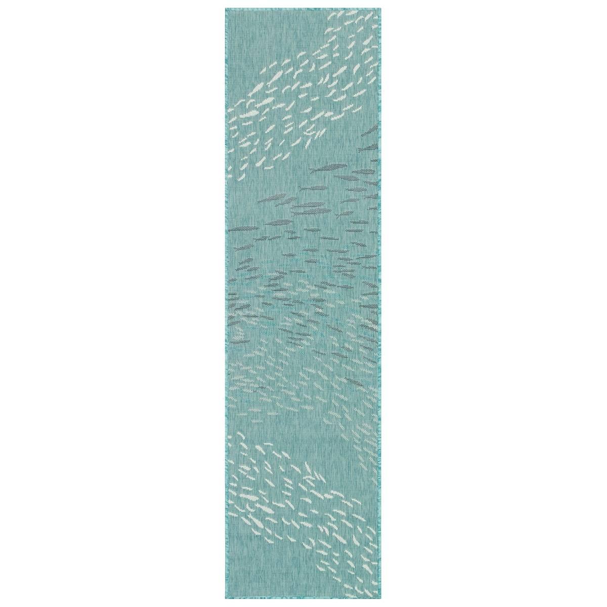 Liora Manne Carmel School Of Fish Indoor/Outdoor Runner