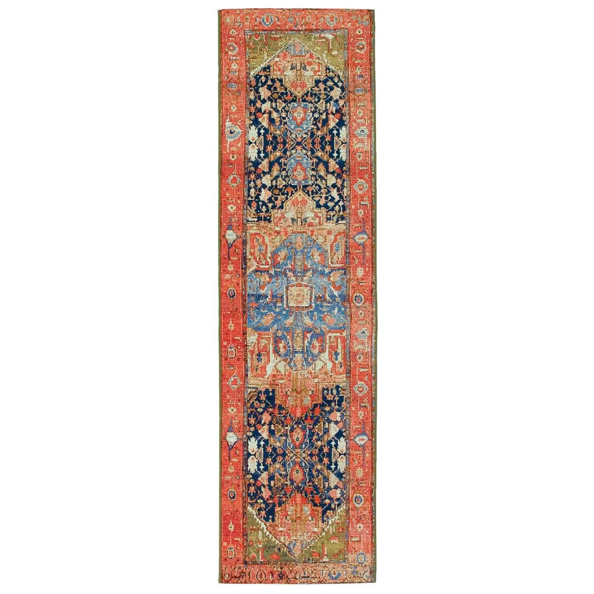 Liora Manne Marina Heriz 111 x 76 Runner Outdoor Area Rug - Red