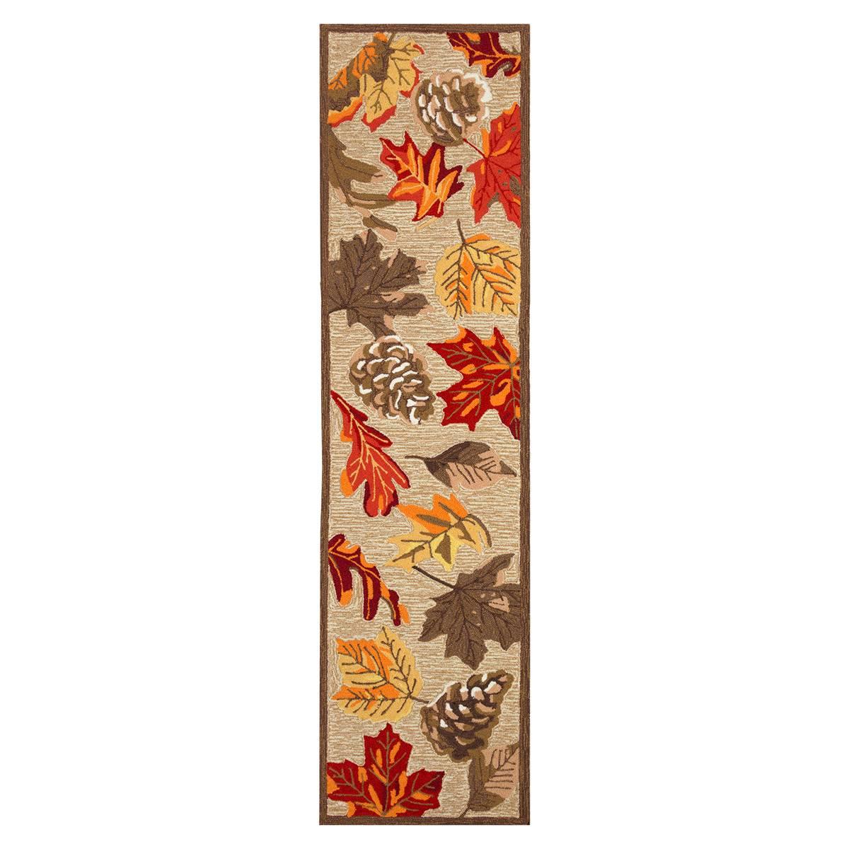 Liora Manne Ravella Falling Leaves Runner Area Rug  2 x 8