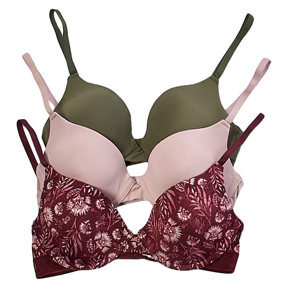 Click here for Womens Lucky Brand 3pk. Scuba T-Shirt Bras LVD0016... prices