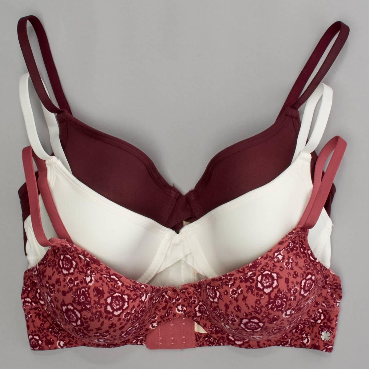Click here for Womens Lucky Brand 3pk.Brush Poly T-Shirt Bras  LV... prices