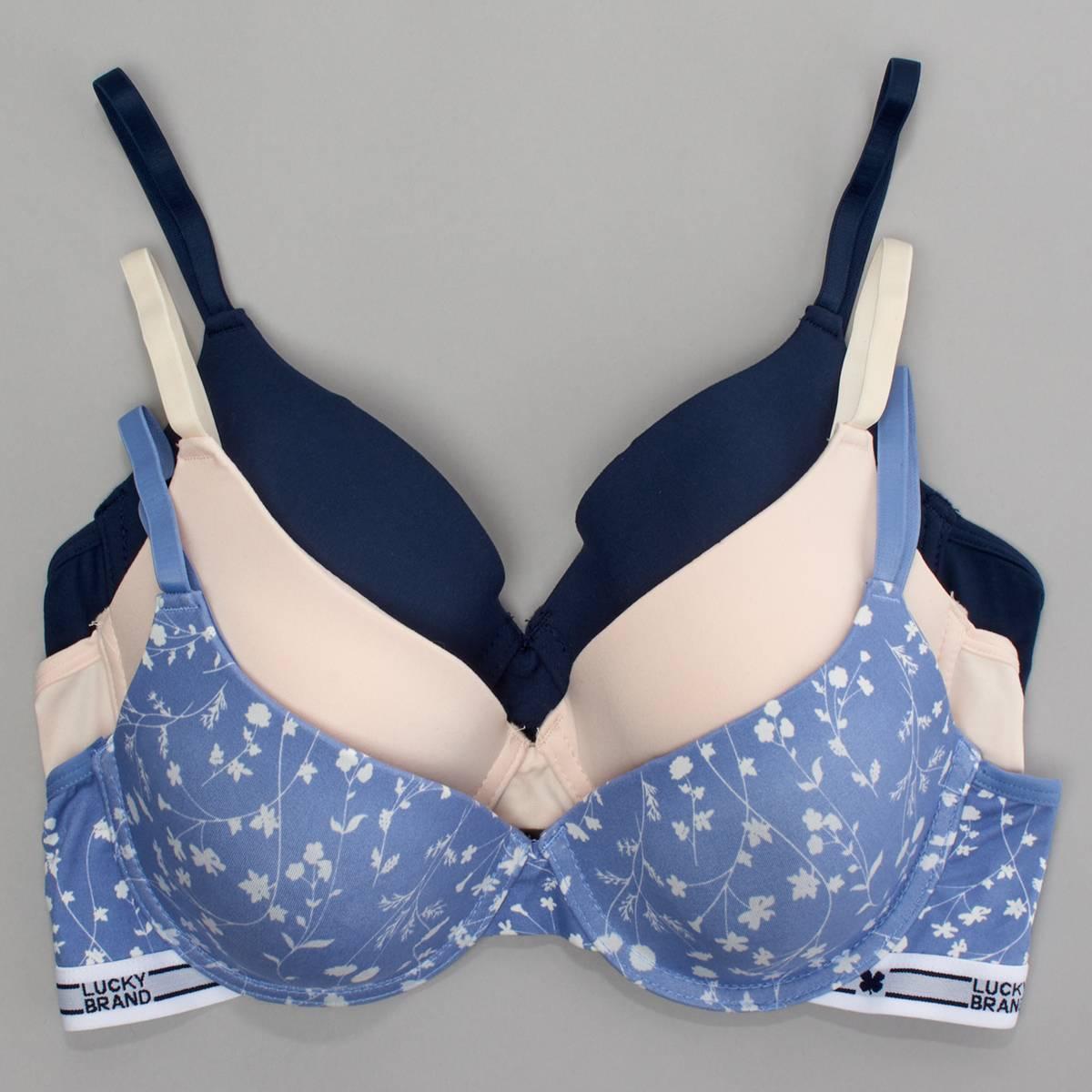 Click here for Womens Lucky 3pk. Brushed Micro T-Shirt Bras LVD71... prices