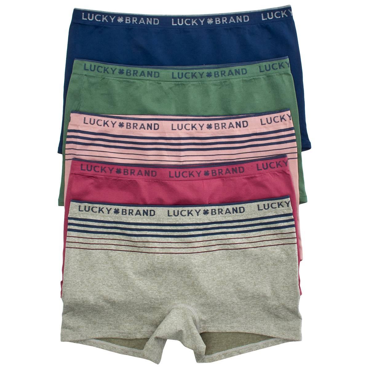 Click here for Womens Lucky 5pk. Seamless Boyshort Panties w/Logo... prices