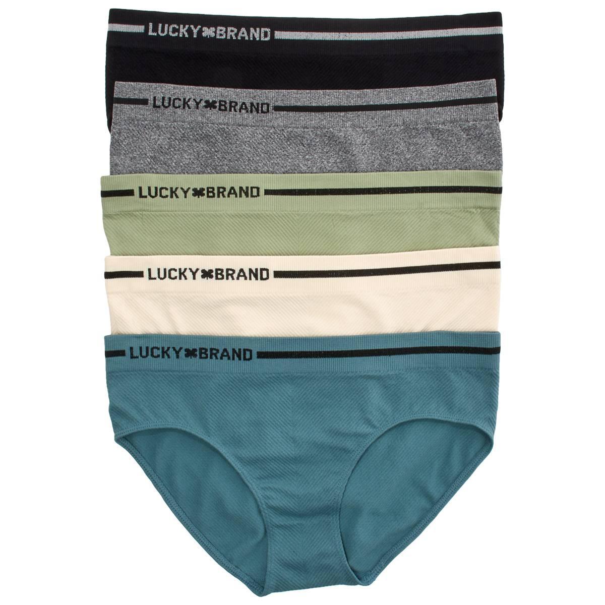 Click here for Womens Lucky Brand 5pk. Ribbed Hipster Panties - L... prices