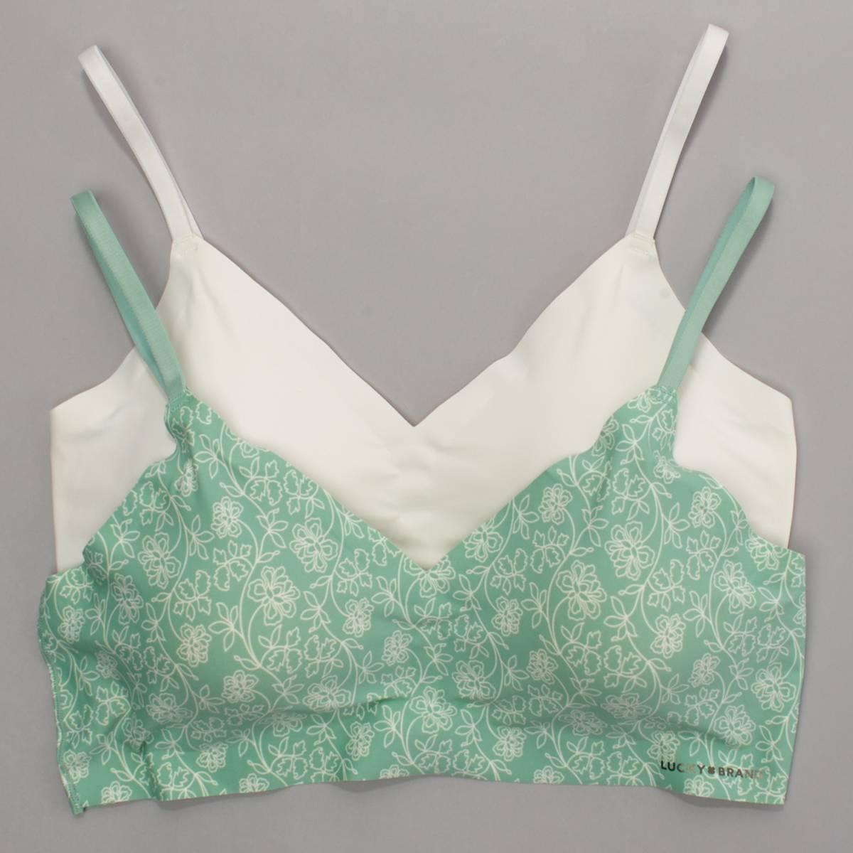 Click here for Womens Lucky Brand 2pk. Micro Laser Bralettes - LV... prices