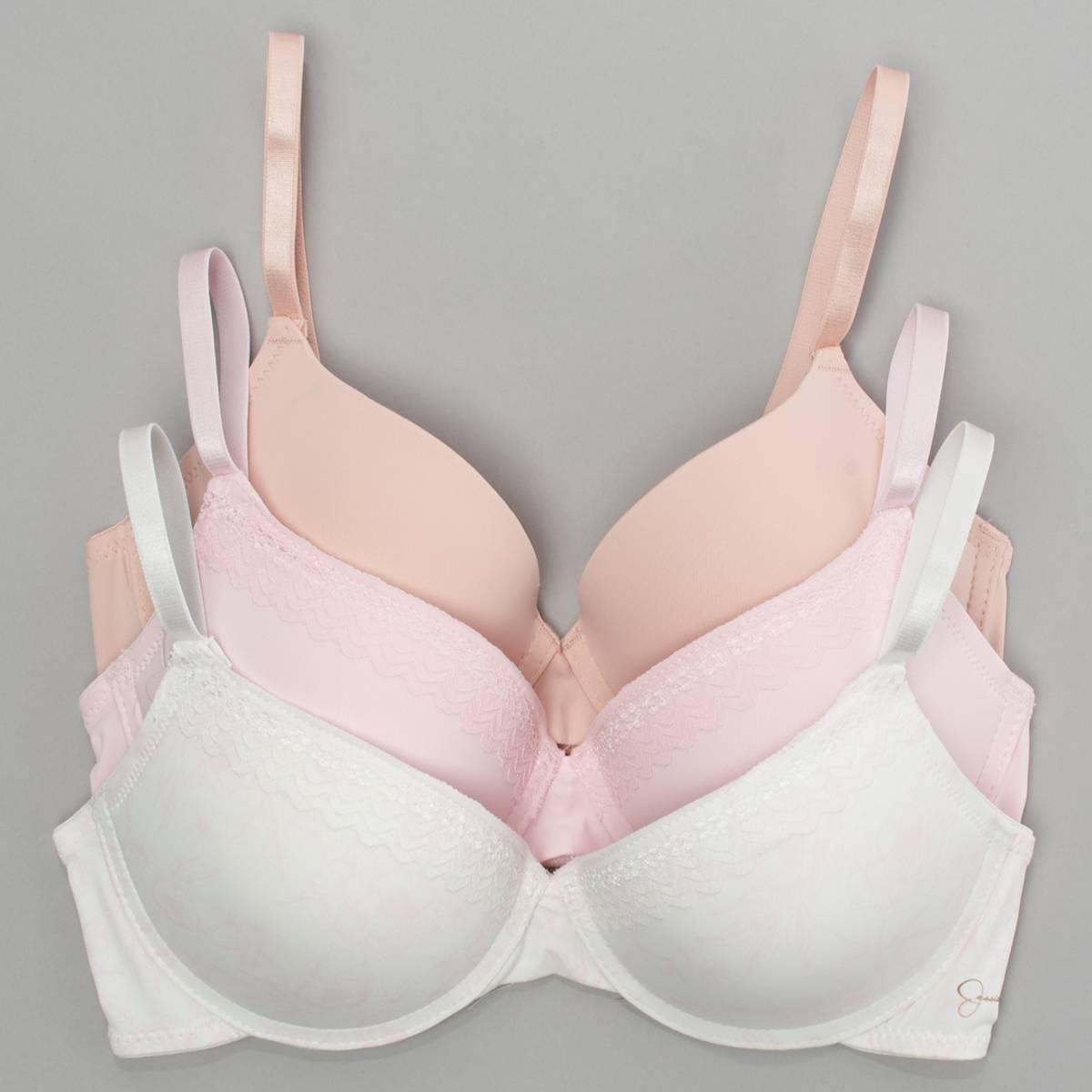 Click here for Womens Jessica Simpson 3pk. Micro Push Up Bras JS5... prices