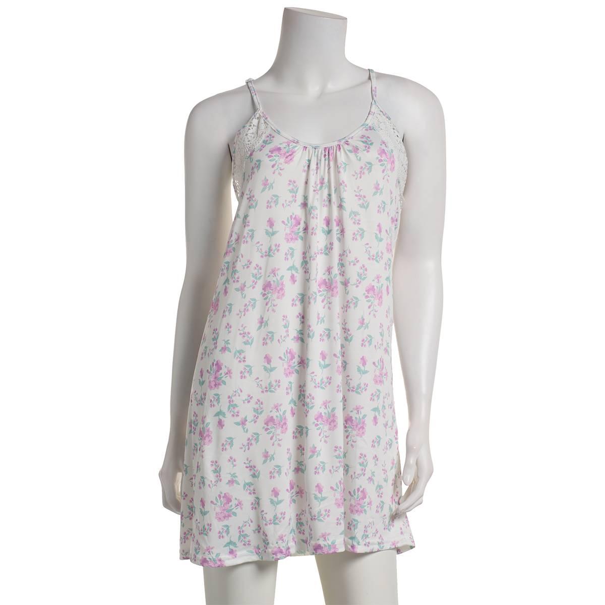 Womens Jessica Simpson Bella Blooms Lace Racerback Chemise