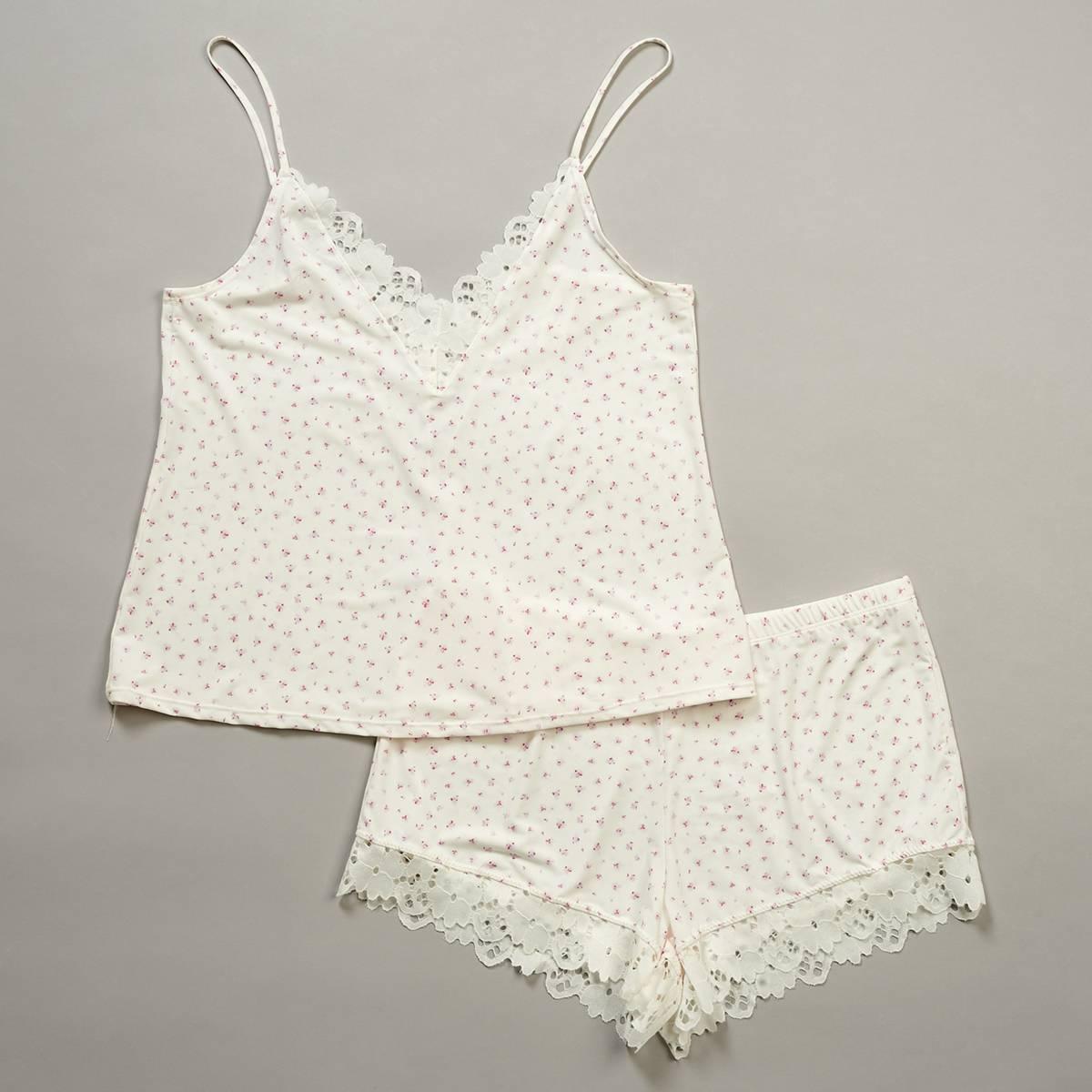 Click here for Womens Jessica Simpson Ditsy Doll Lace Trim Pajama... prices