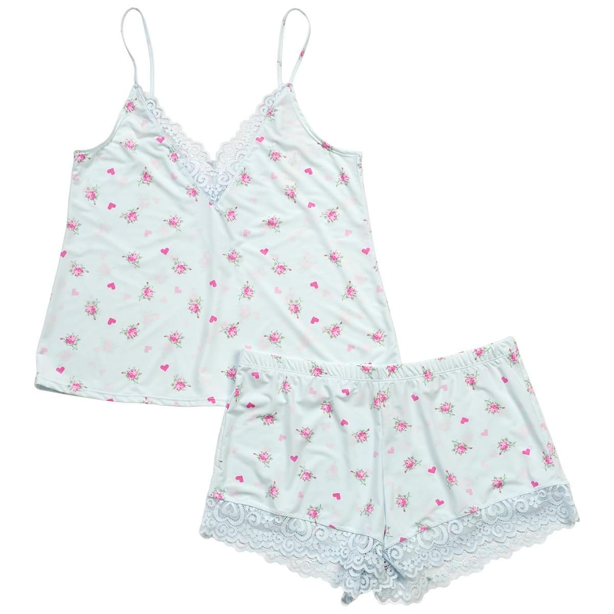 Click here for Womens Jessica Simpson Lace Trim Floral Heart Cami... prices