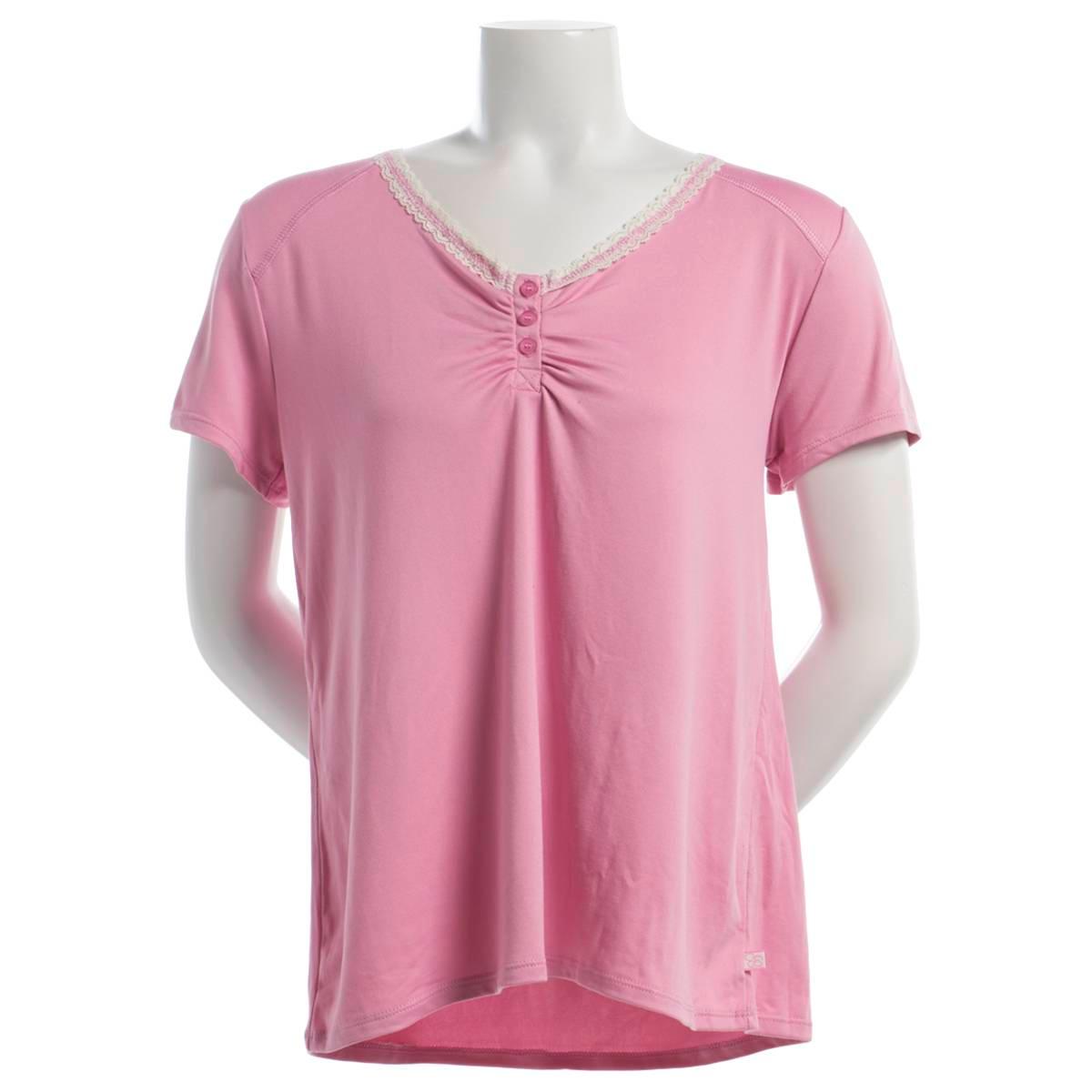 Click here for Womens Jessica Simpson Short Sleeve Lace Trim Paja... prices