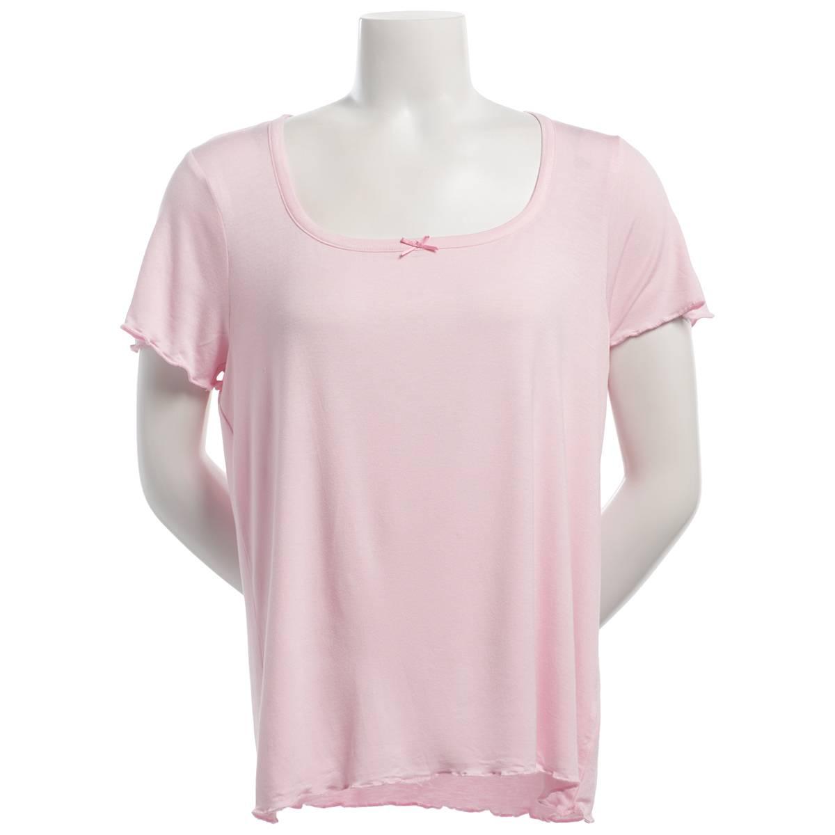 Click here for Petite Jessica Simpson Short Sleeve Square Neck Pa... prices