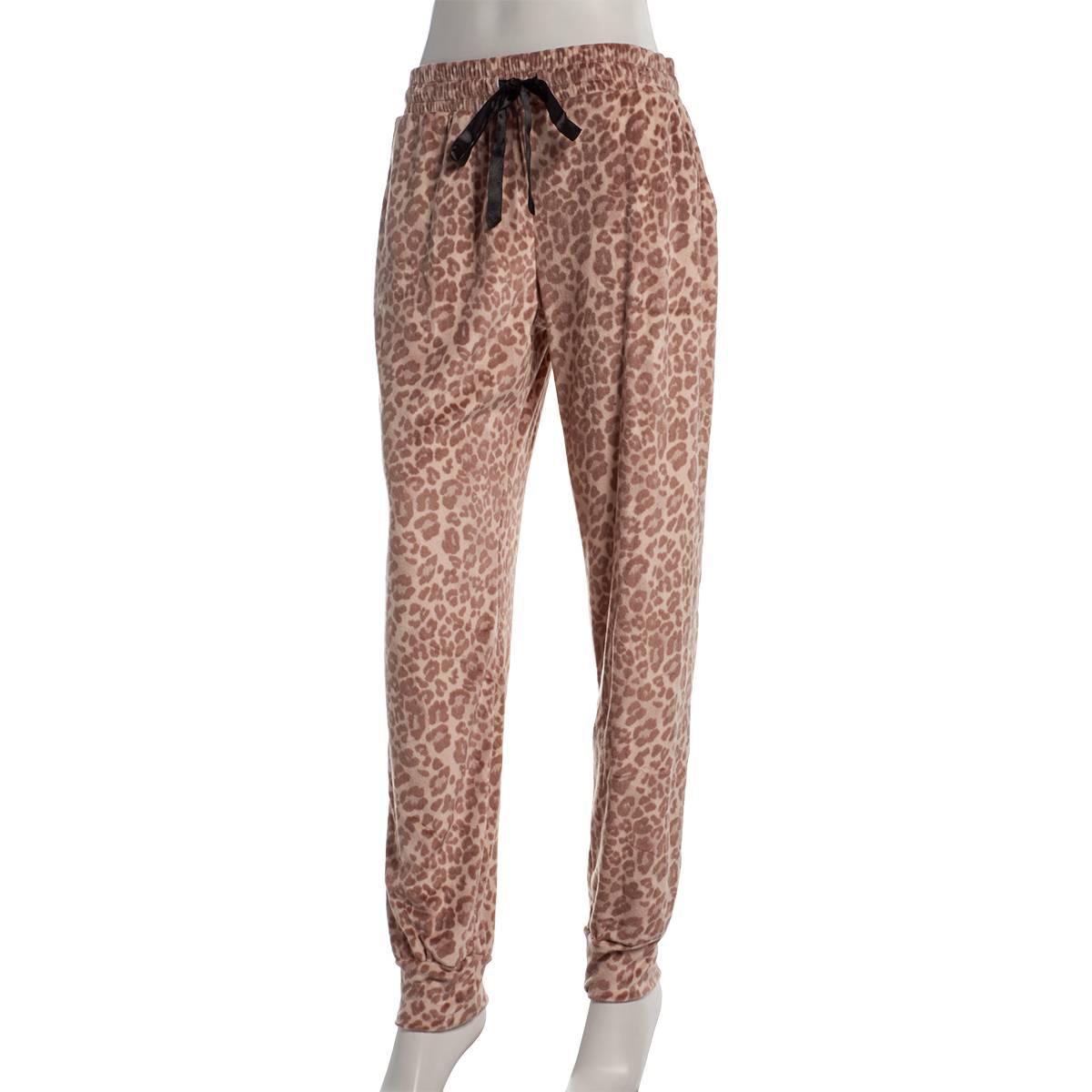 Click here for Womens Jessica Simpson Cheetah Velour Jogger Pajam... prices