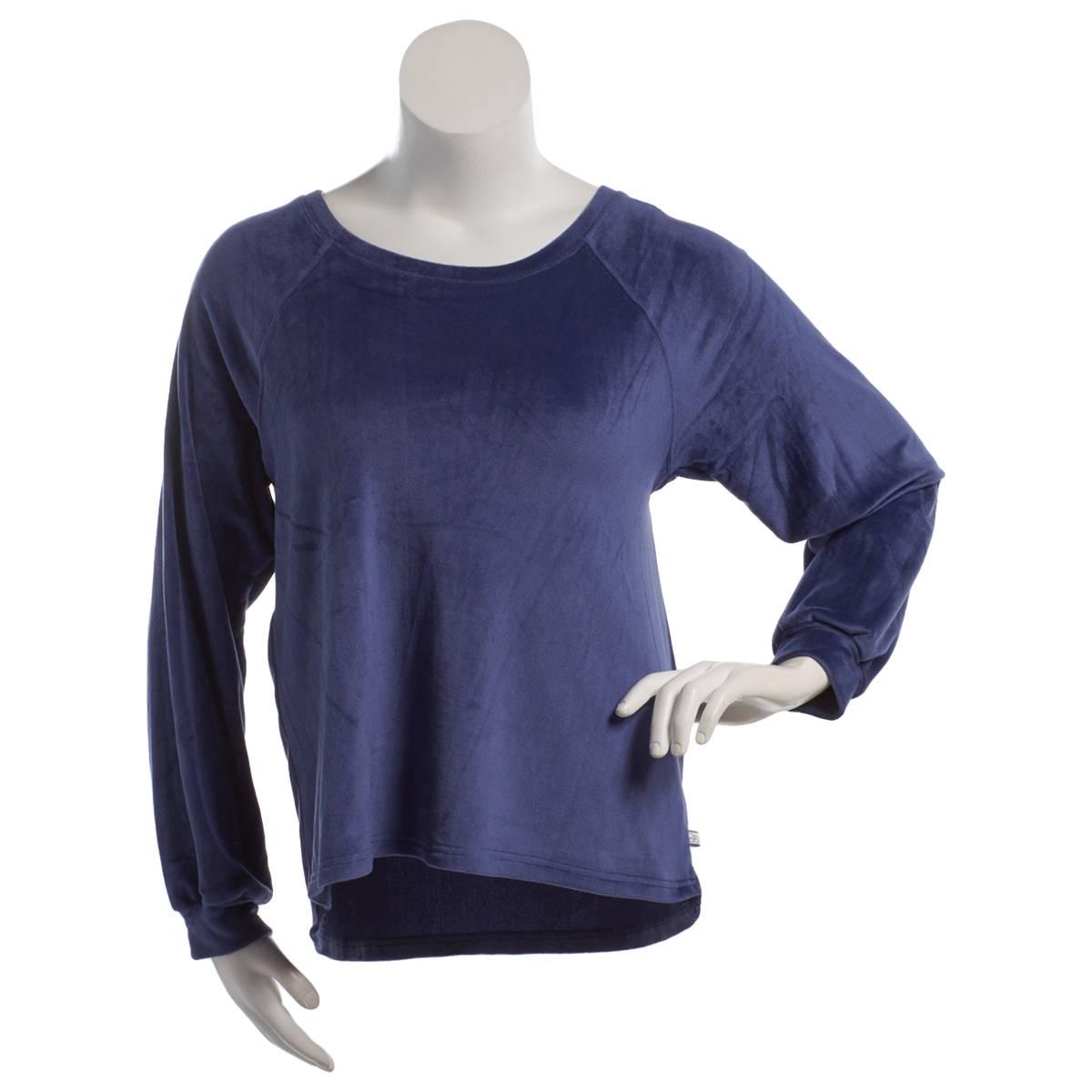 Click here for Petites Jessica Simpson Long Sleeve Velour Raglan... prices