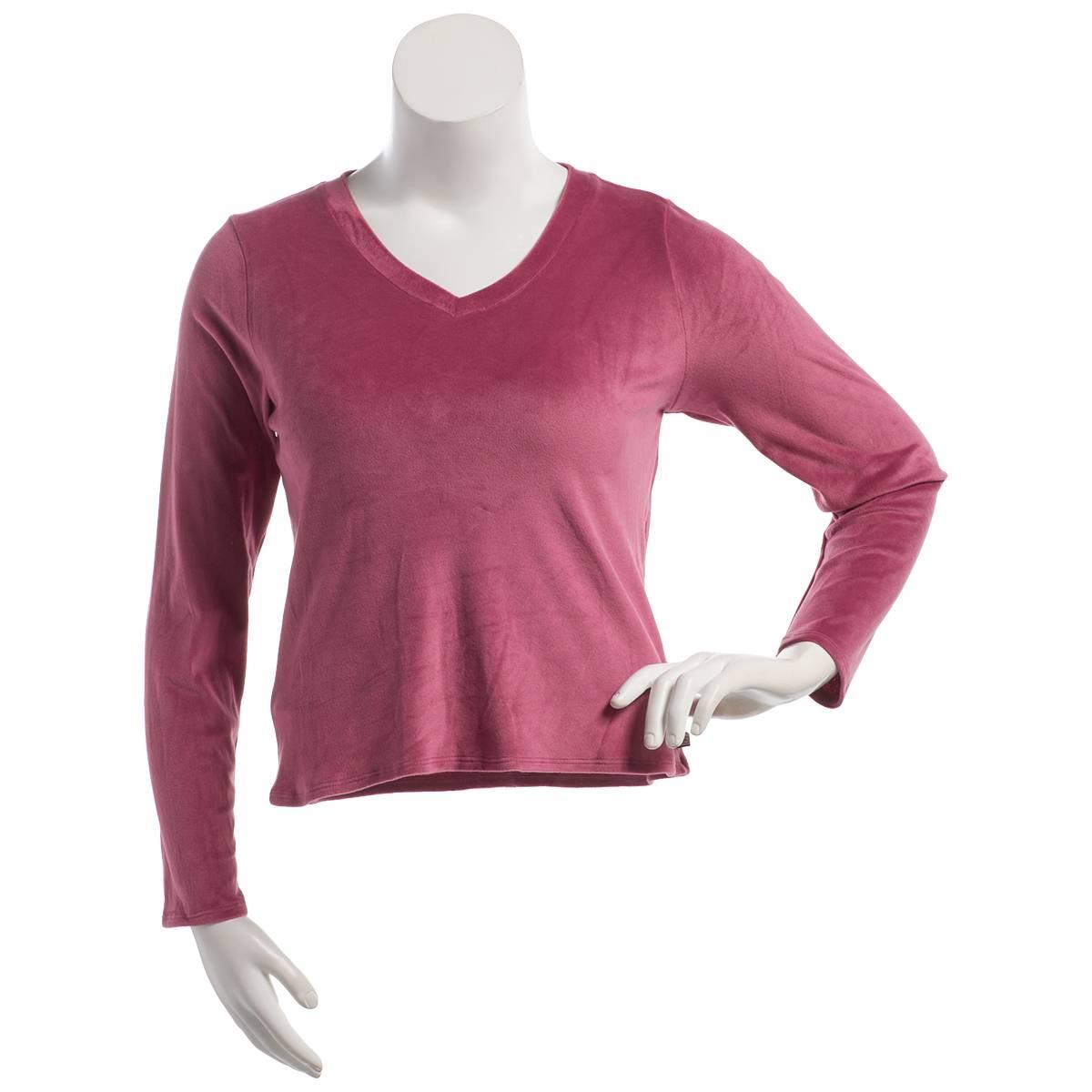 Click here for Womens Jessica Simpson Long Sleeve Velour V-Neck P... prices