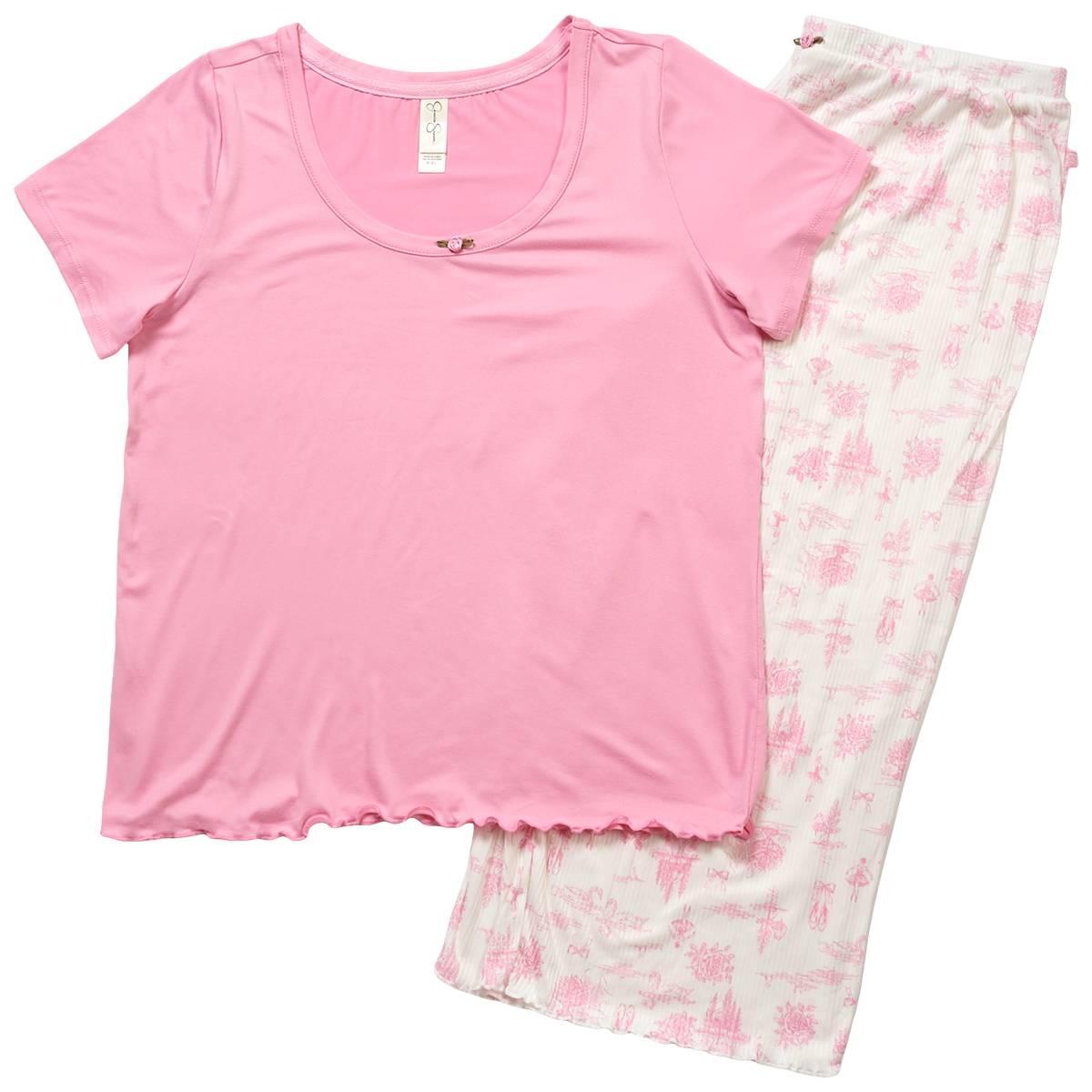 Click here for Petite Jessica Simpson Short Sleeve Capri Pajama S... prices