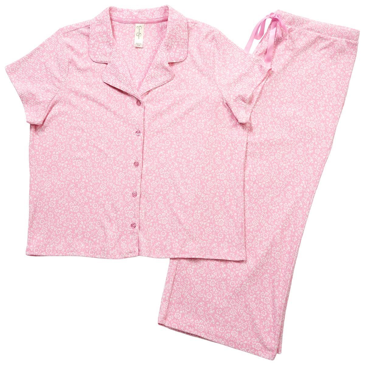 Click here for Petite Jessica Simpson Floral Short Sleeve Tee/Cap... prices