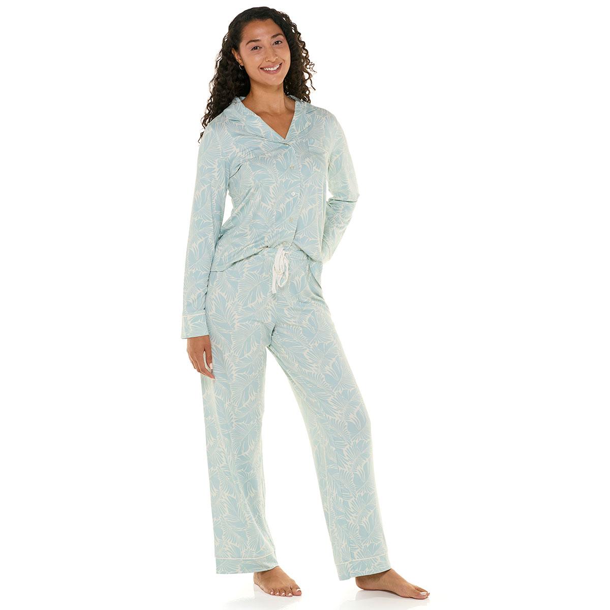 Click here for Petite IZOD(R) Long Sleeve Palm Long Leg Pajama Se... prices