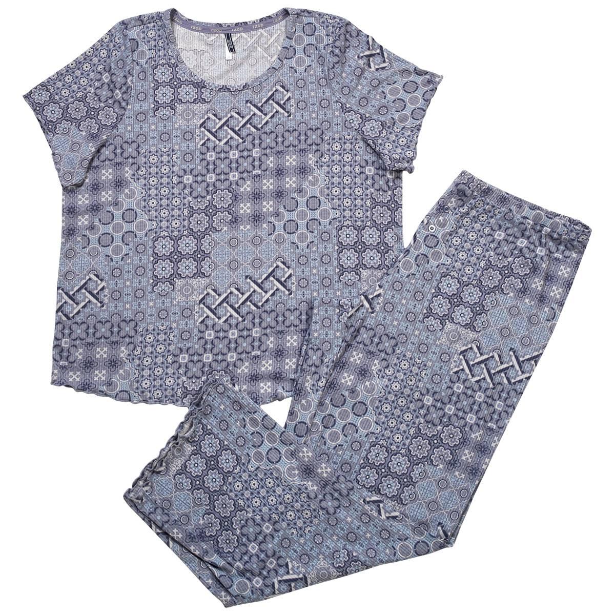 Click here for Plus Size IZOD(R) Grey Patchwork Nightshirt & Wide... prices