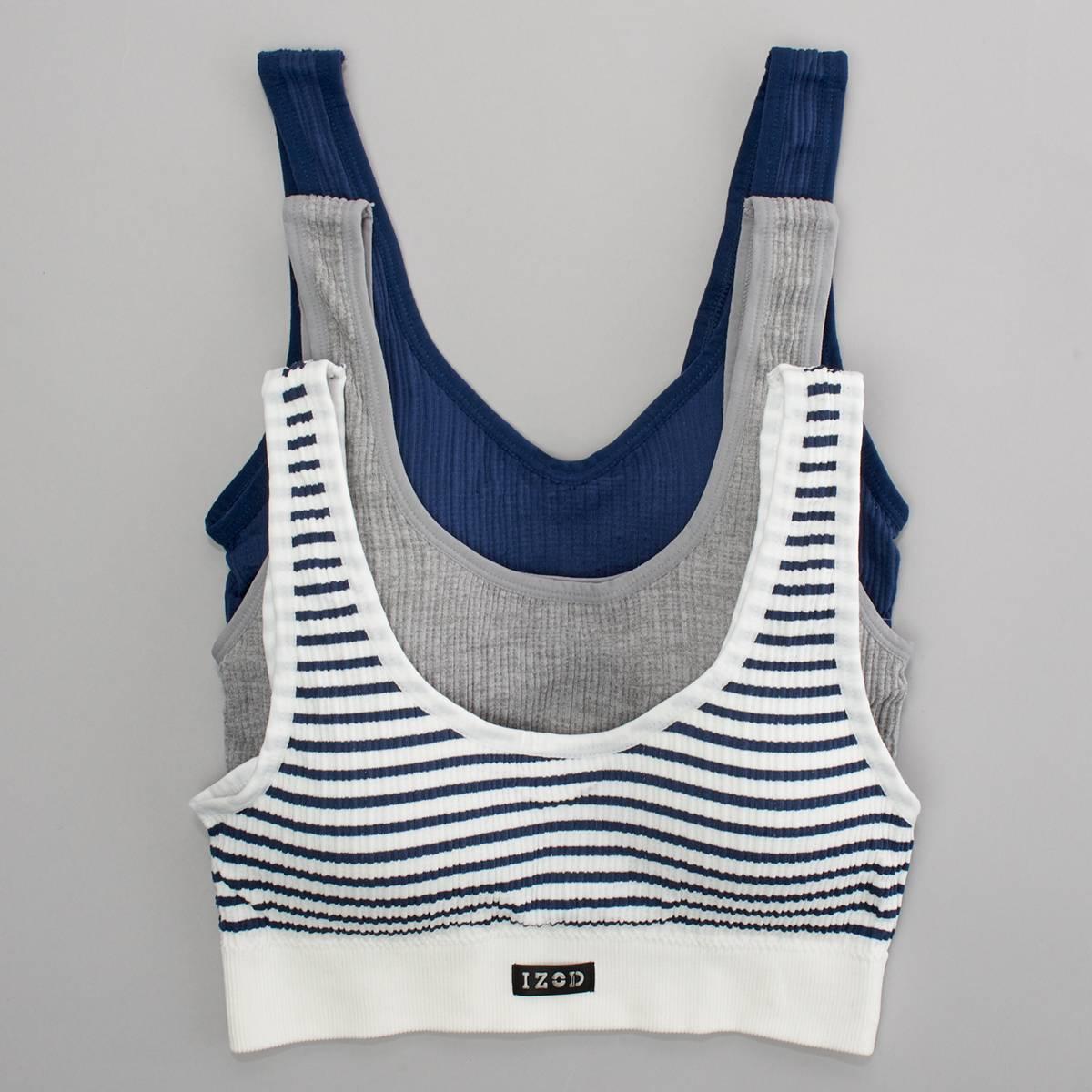 Click here for Juniors IZOD 3pk. Ribbed Seamless Wire-Free Bras I... prices