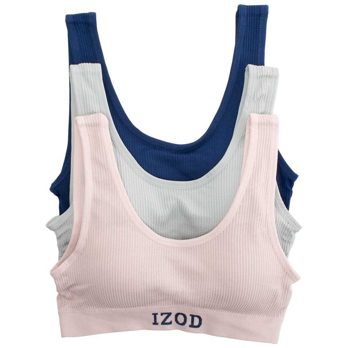 Click here for Juniors IZOD(R) 3pk. Nylon Ribbed Wire-Free Comfor... prices