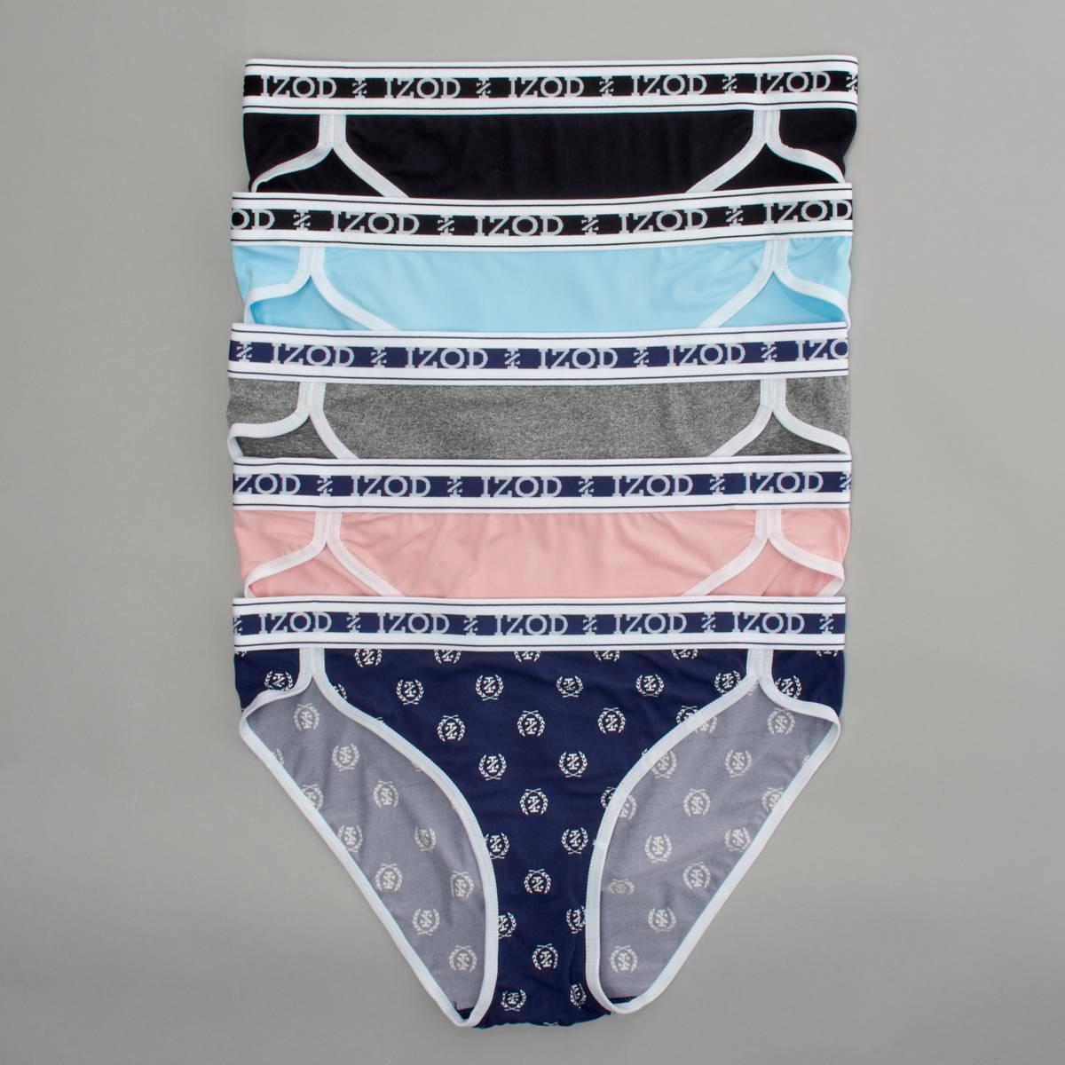 Click here for Juniors IZOD 5pk Brushed Micro Dolphin Leg Bikini... prices