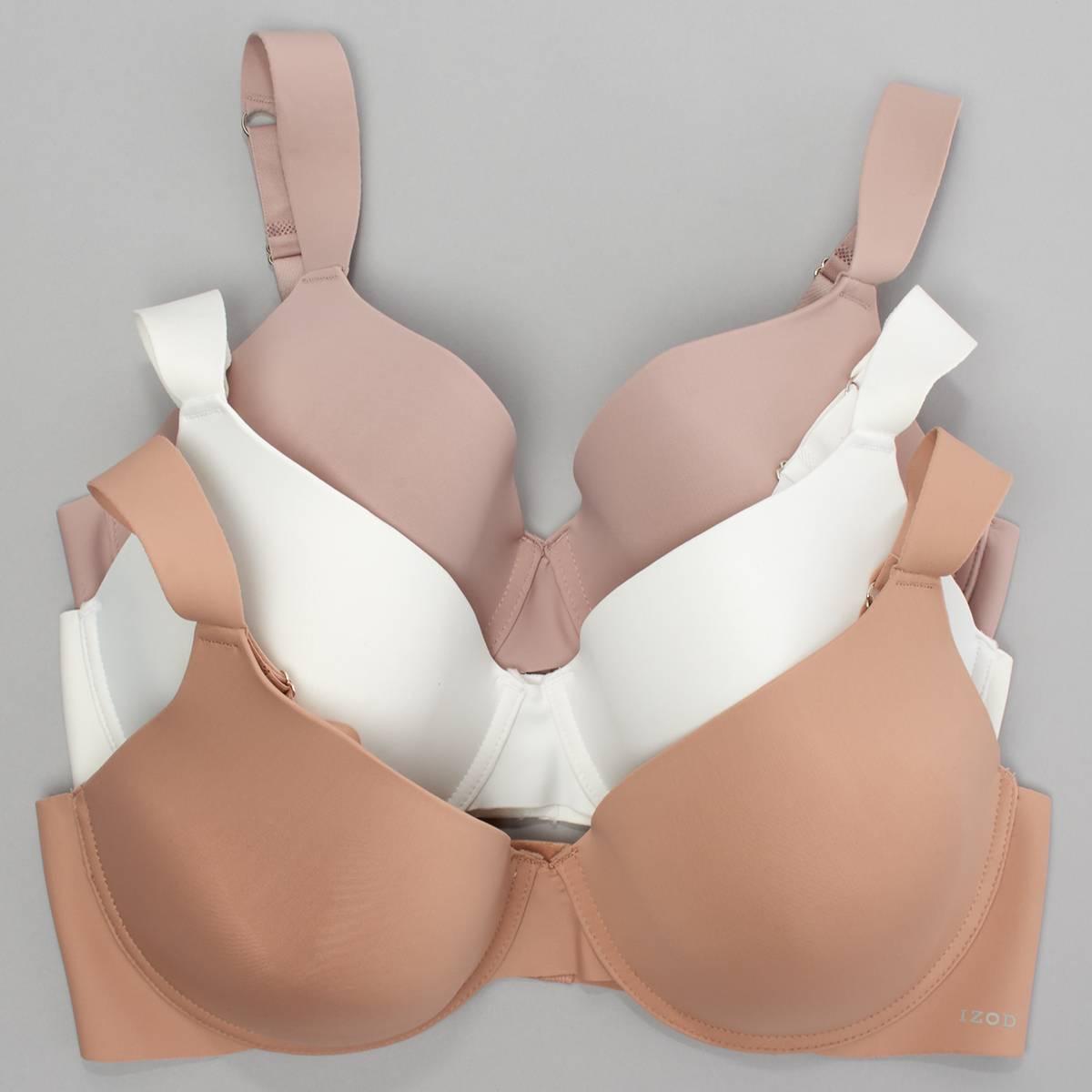 Click here for Plus Size IZOD Juniors 3pk.T-Shirt Bras-IZ69251XBV prices