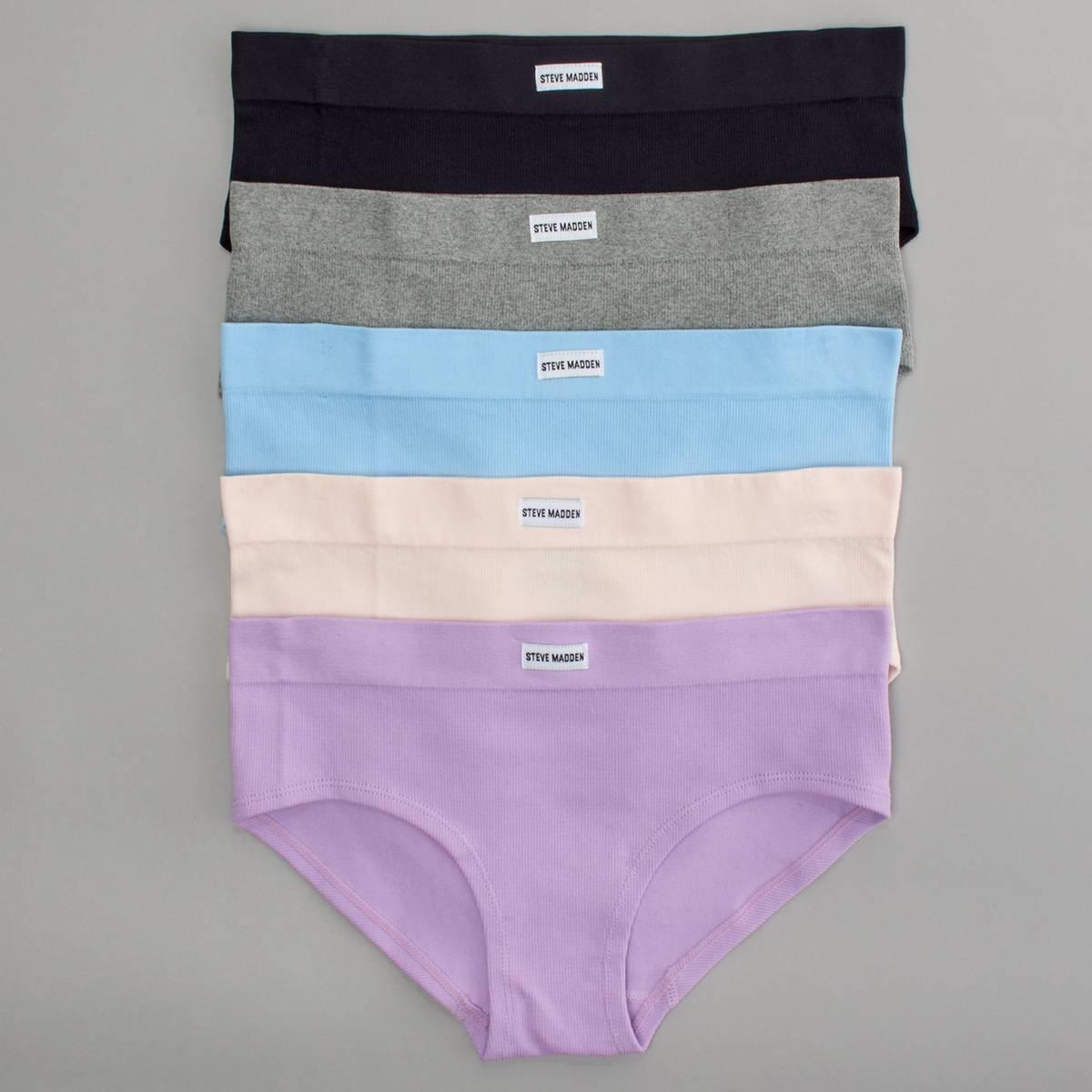 Click here for Womens Steve Madden 5pk. Ribbed Hipster Panties -... prices