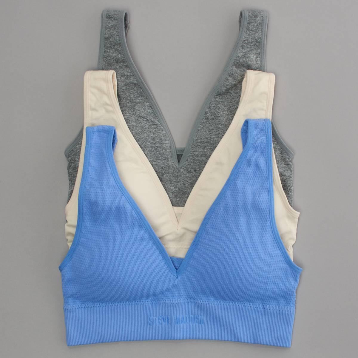 Click here for Womens Steve Madden 3pk.Seamless Plunge Neck Bras-... prices