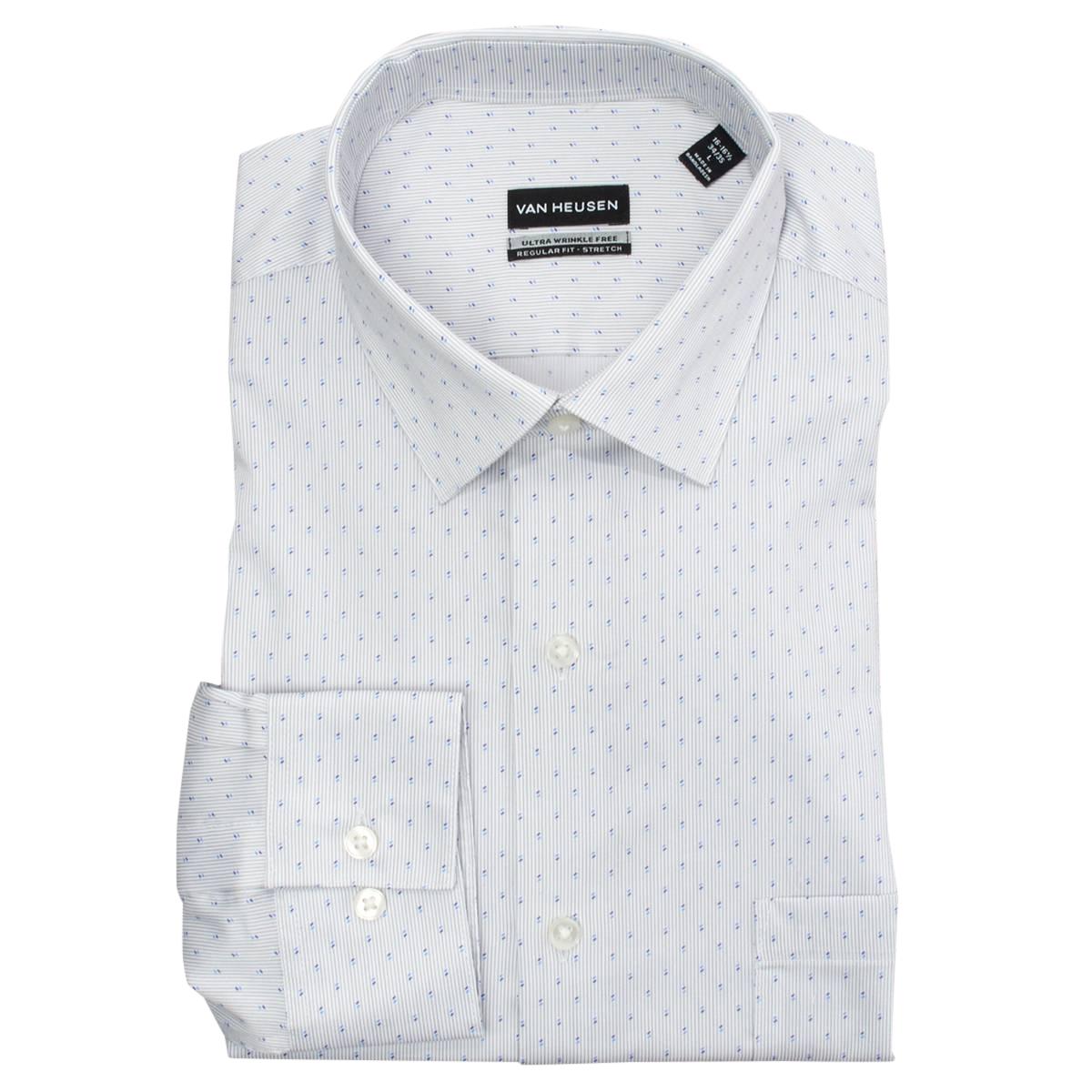 Click here for Mens Van Heusen(R) Regular Fit Dress Shirt - Blue... prices