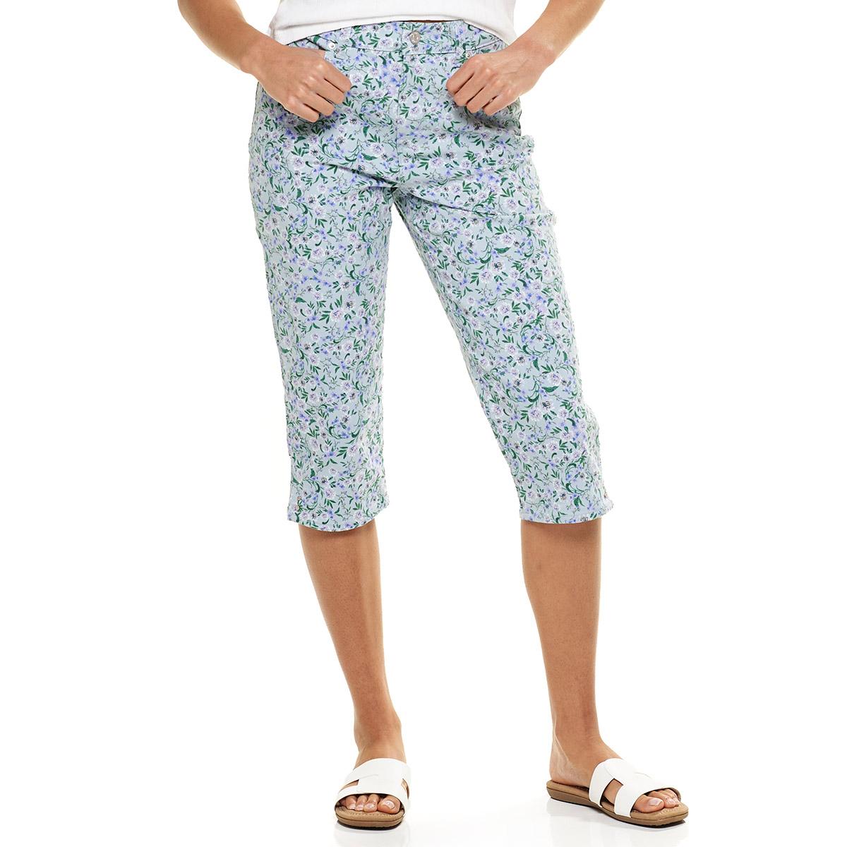 Click here for Petite Gloria Vanderbilt Amanda Capris with Side S... prices