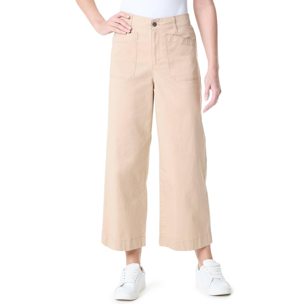 Click here for Womens Gloria Vanderbilt Solid Wide Leg Jeans w/ P... prices