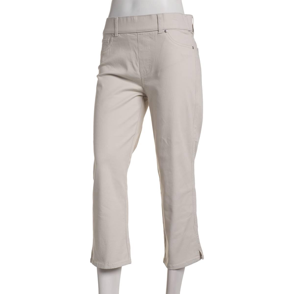 Click here for Womens Gloria Vanderbilt Solid Shape Effect Capri... prices