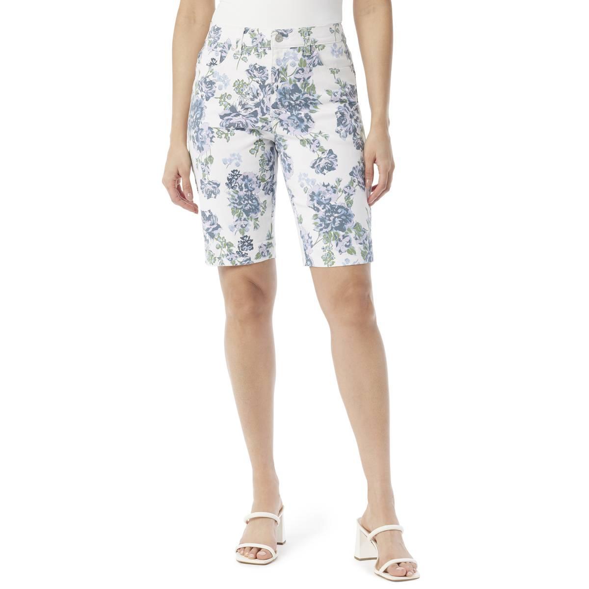Click here for Womens Gloria Vanderbilt Amanda Rose Floral Bermud... prices
