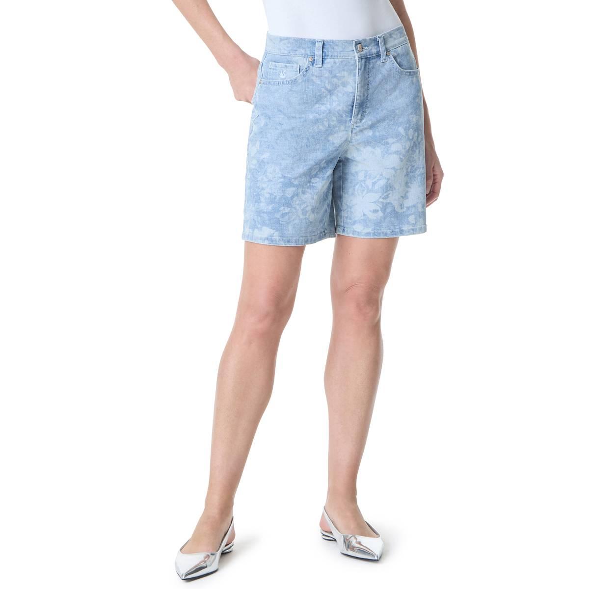 Click here for Womens Gloria Vanderbilt Amanda Floral Denim Short... prices