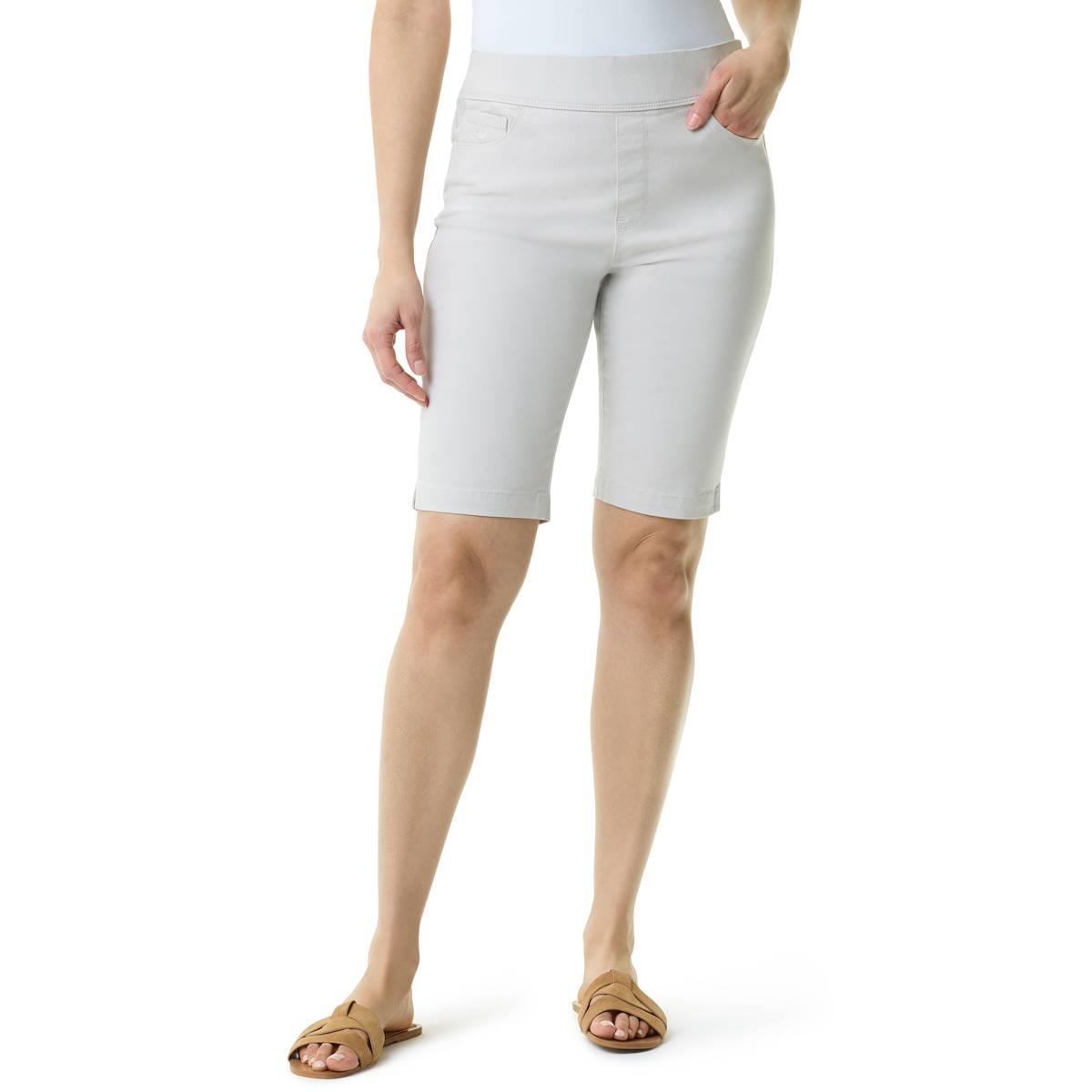 Click here for Womens Gloria Vanderbilt Amanda Solid Pull On Berm... prices