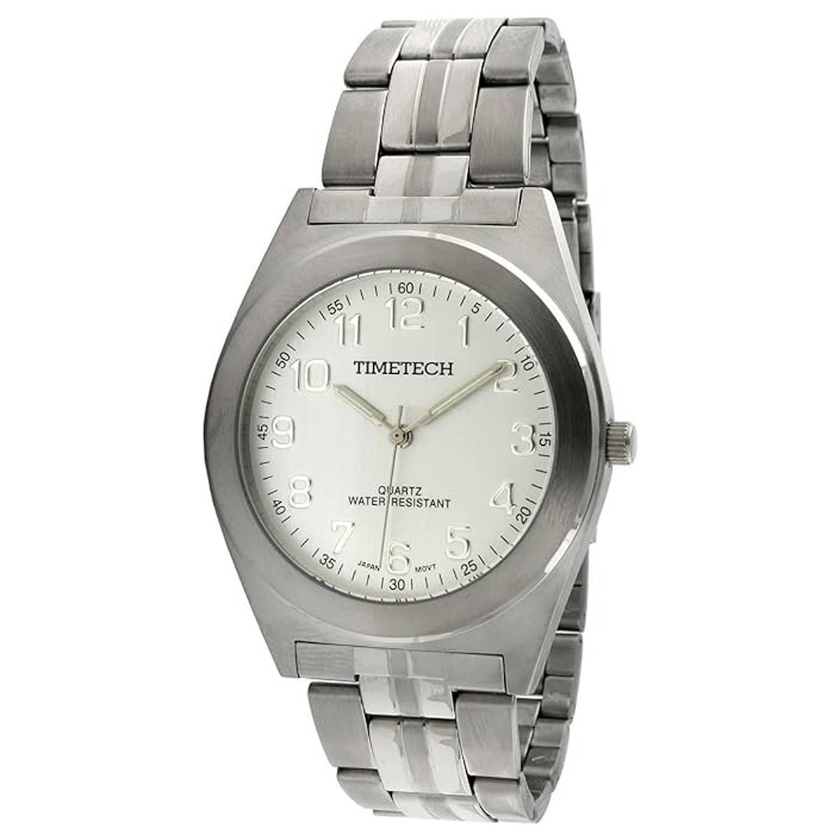 Click here for Mens TIMETECH Silver Dial Stainless Steel Bracelet... prices