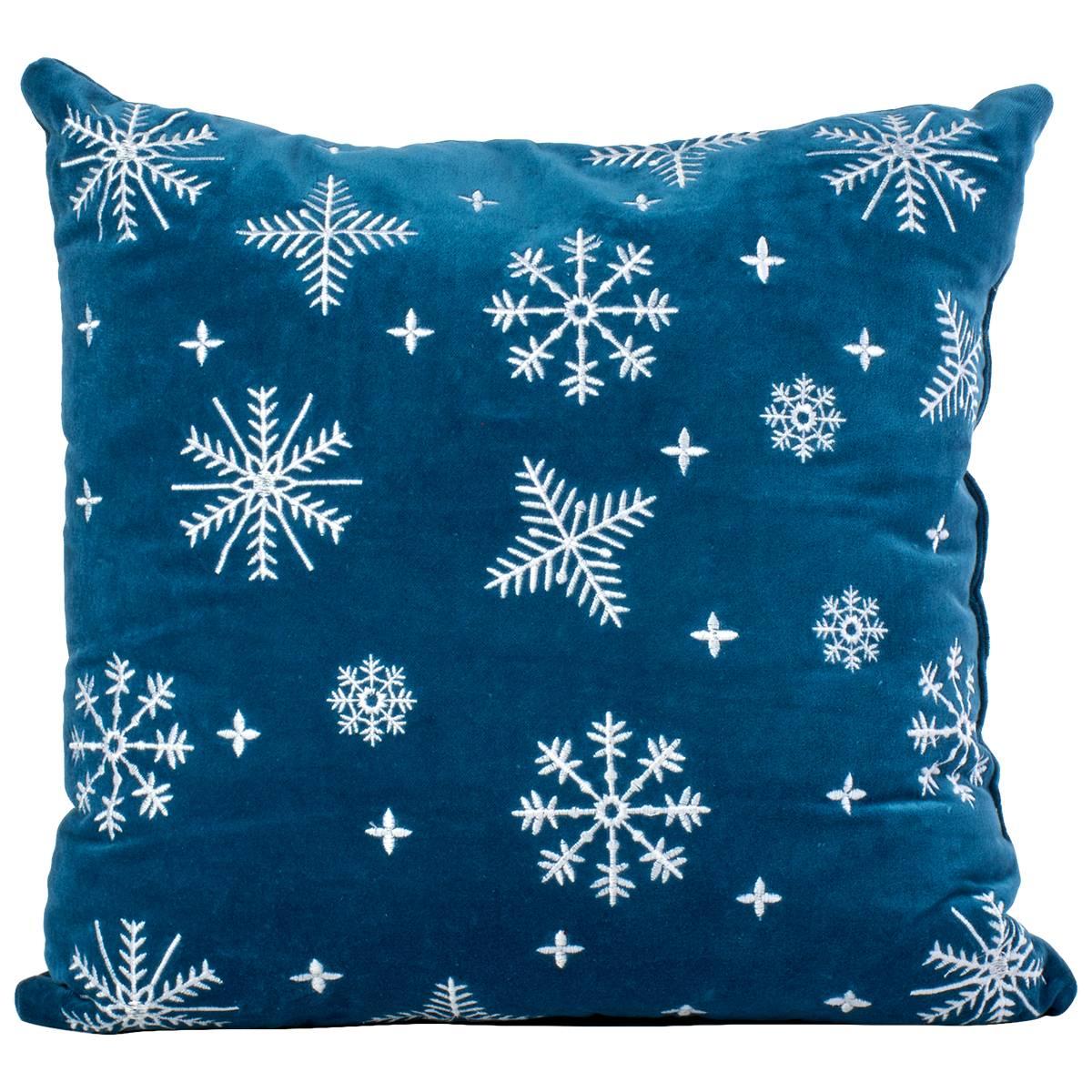 Click here for Falling Snowflake Velvet Decorative Pillow - 18x18 prices