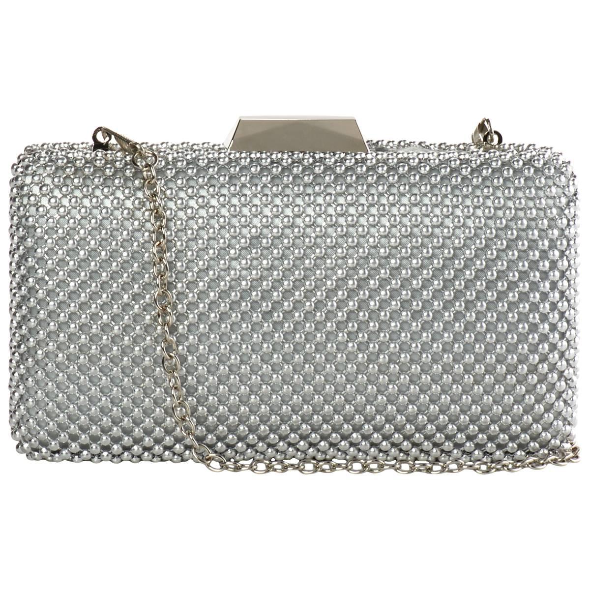 Click here for Jessica McClintock Arlo Mesh Clutch With Chain prices