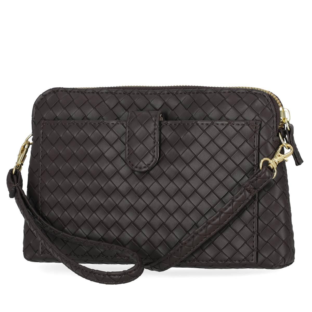 Click here for Mundi Sabrina Espresso Smooth Textured Crossbody prices