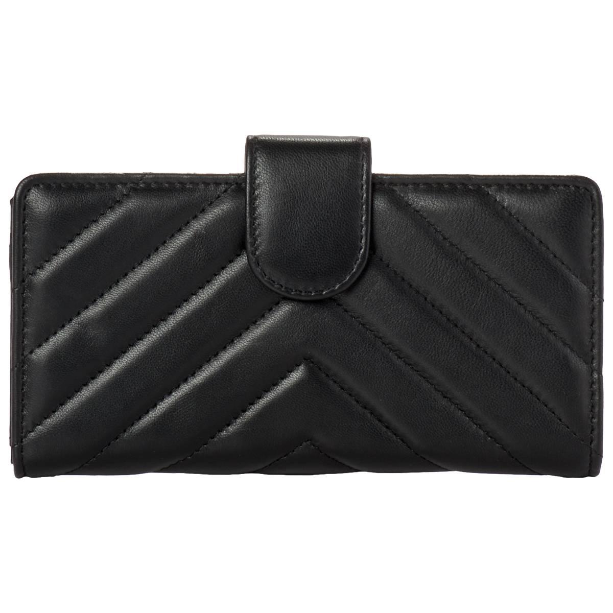 Click here for Womens Mundi Quilted Lamb Mini Slim Clutch Wallet prices