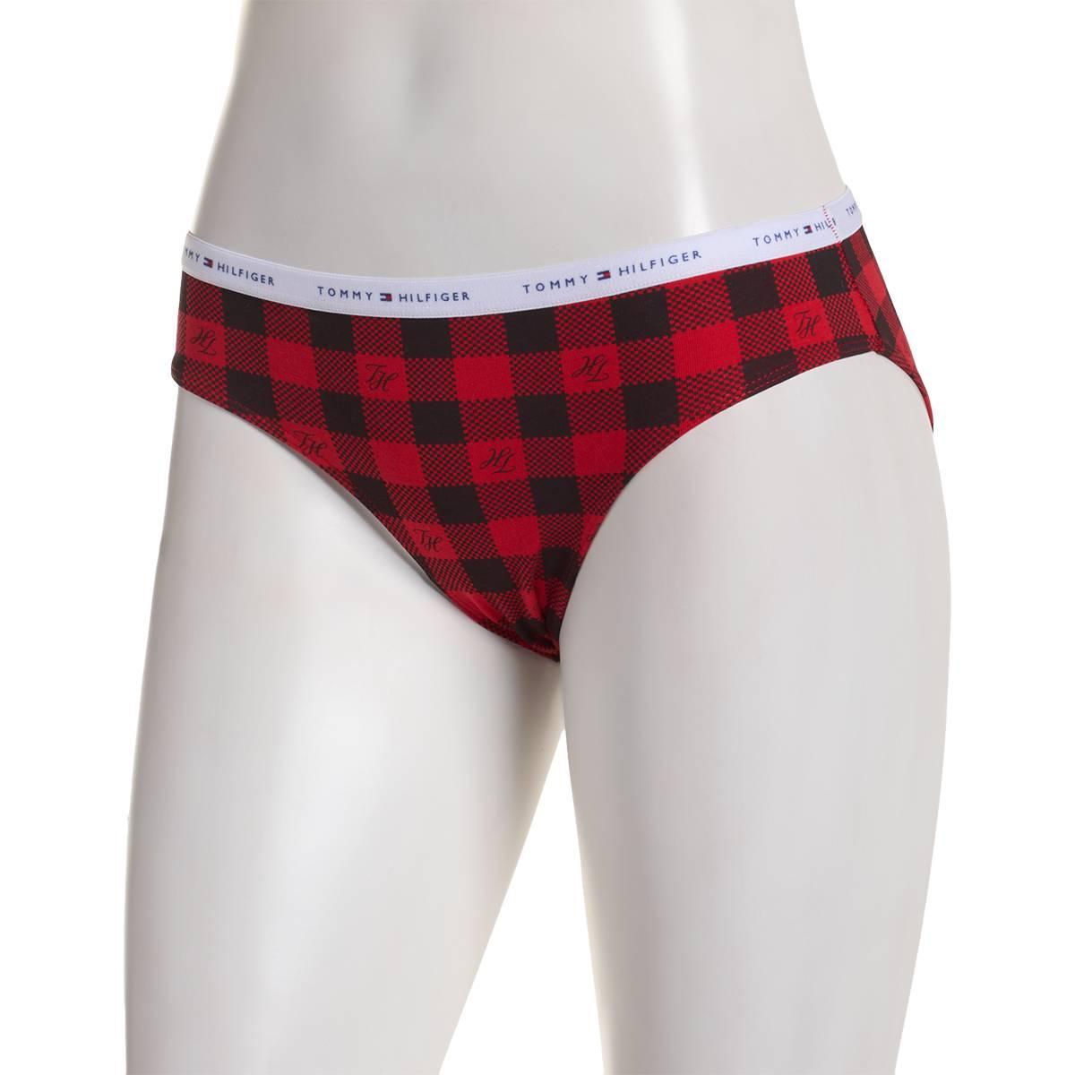 Click here for Womens Tommy Hilfiger Classic Logo Plaid Bikini Pa... prices