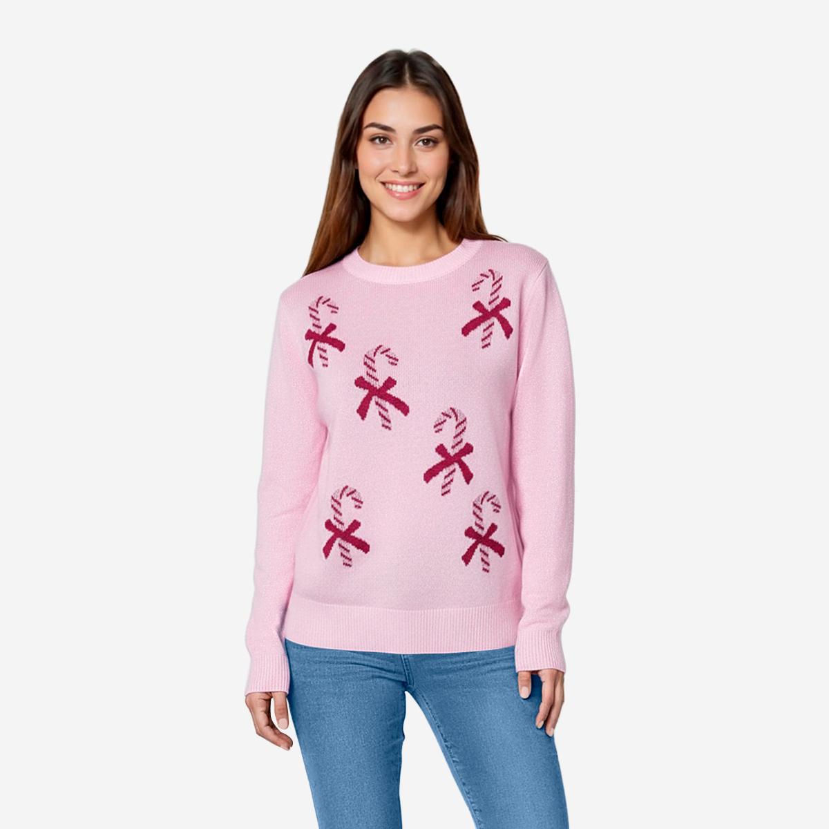 Click here for Petite Retrology Long Sleeve Crew Neck Candy Cane... prices