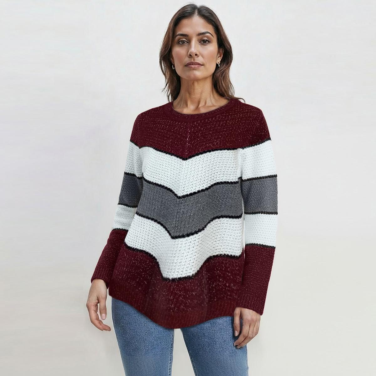 Click here for Petite Preswick & Moore(R) Long Sleeve Chevron Lur... prices