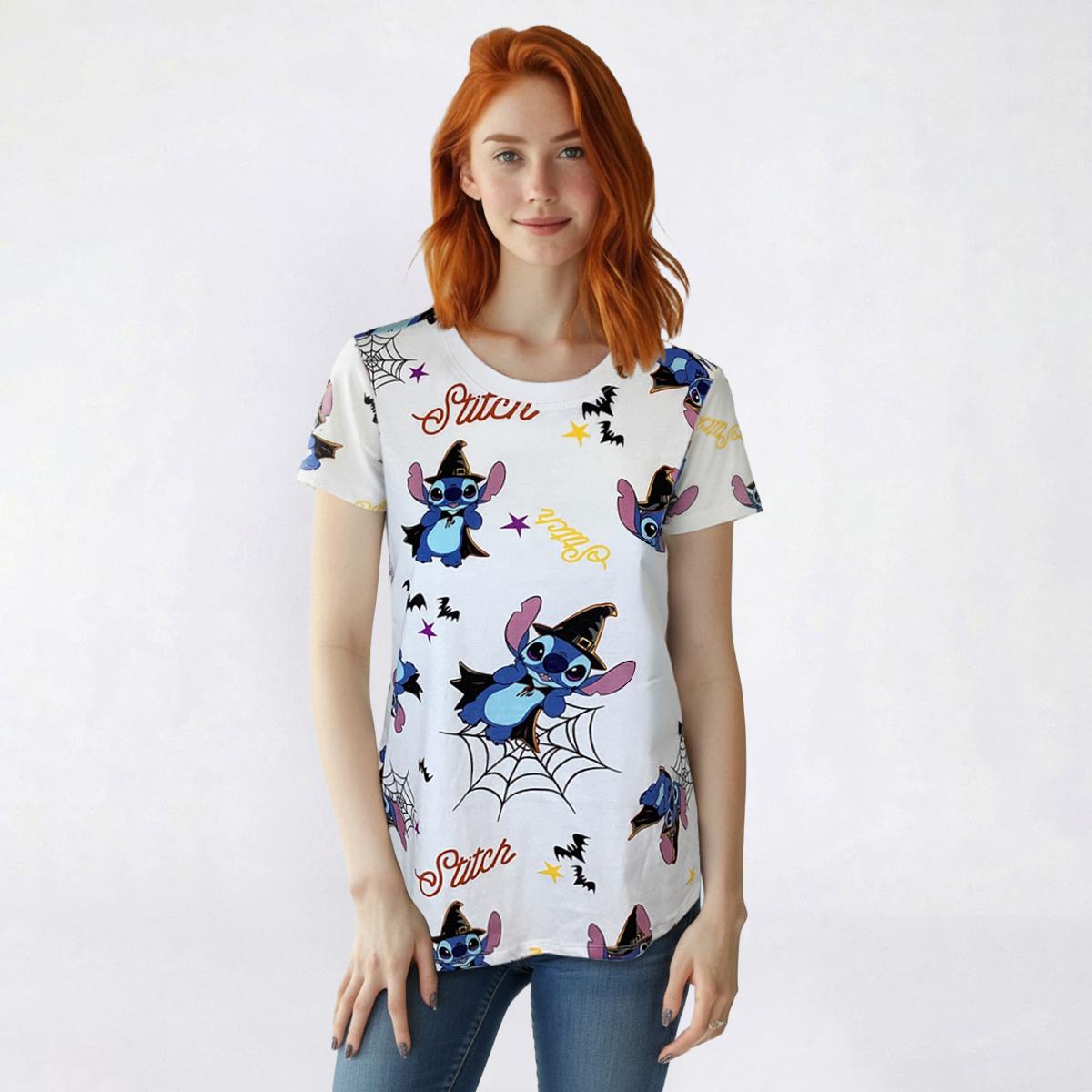 Click here for Juniors Freeze Halloween Stitch Graphic Tee prices